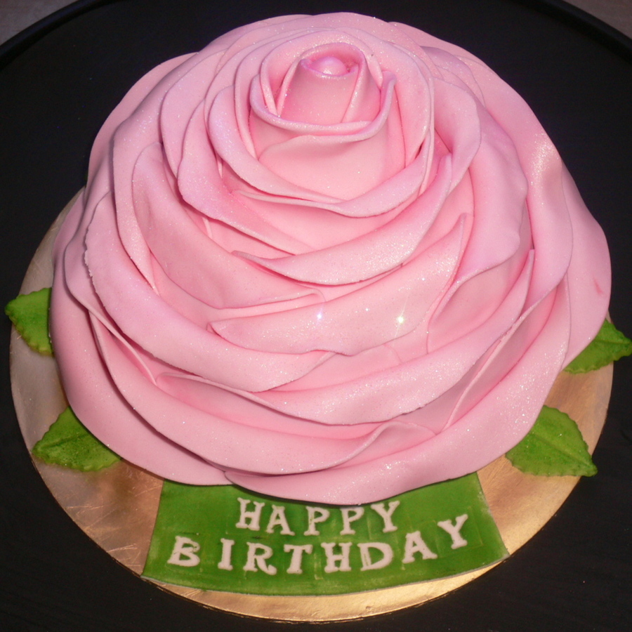 Rose Birthday Cake - CakeCentral.com