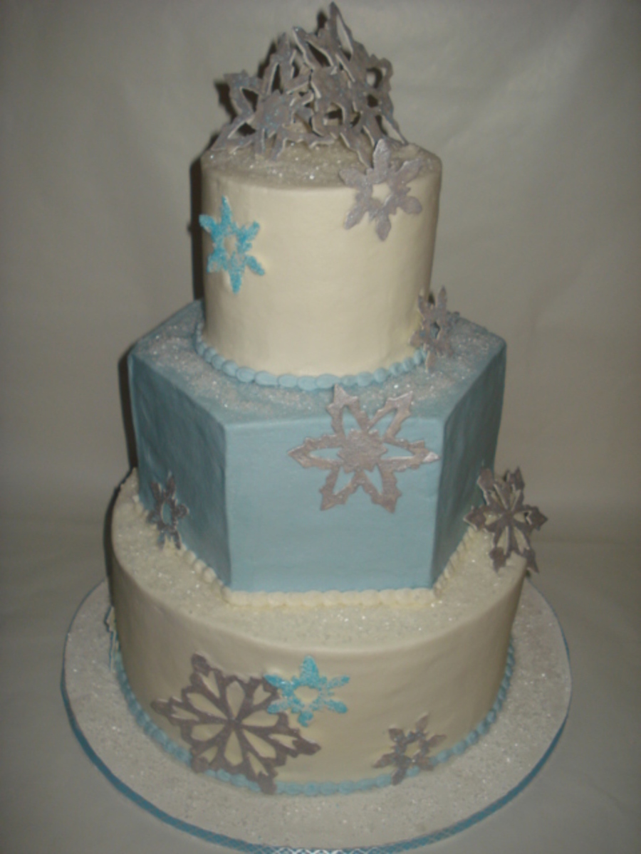 Snowflake Cake - CakeCentral.com