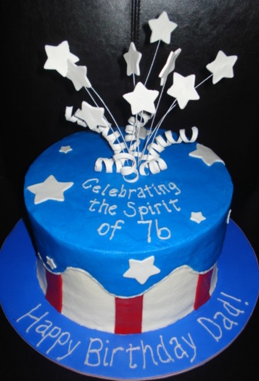 Patriotic Birthday Cake - CakeCentral.com