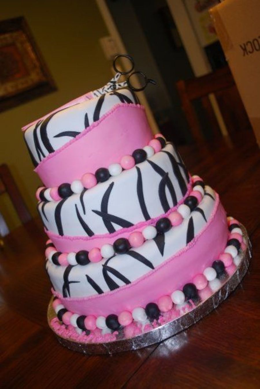 Zebra Stripe Cake - CakeCentral.com