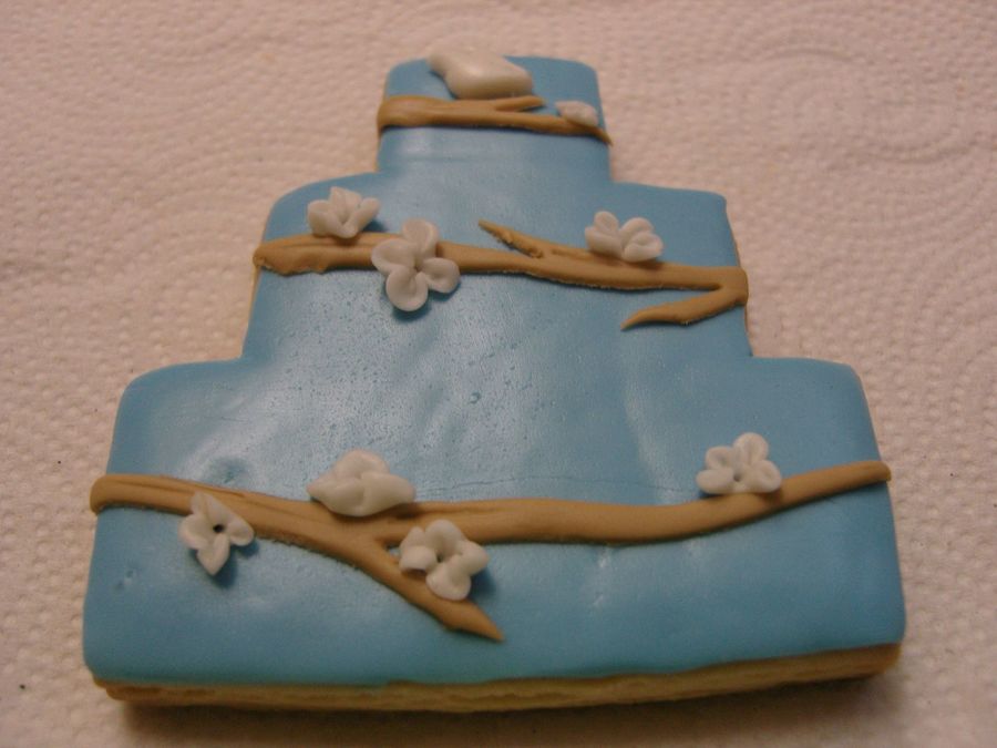 Tree Branch Wedding Cake Cookie - CakeCentral.com