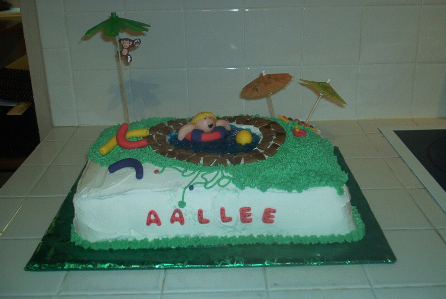 Pool Party Cake - CakeCentral.com