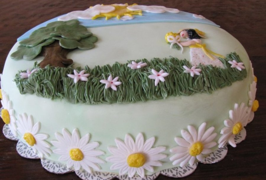 Spring Goddess Cake - CakeCentral.com