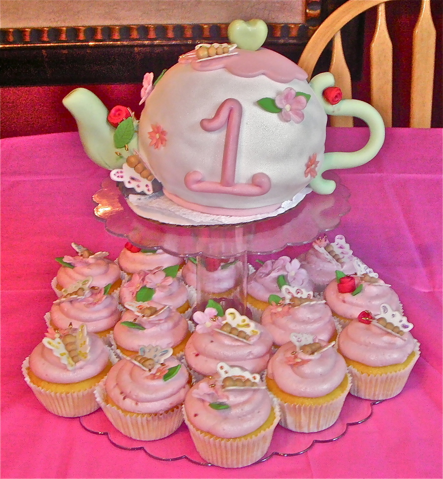 Teapot Birthday Cake - CakeCentral.com