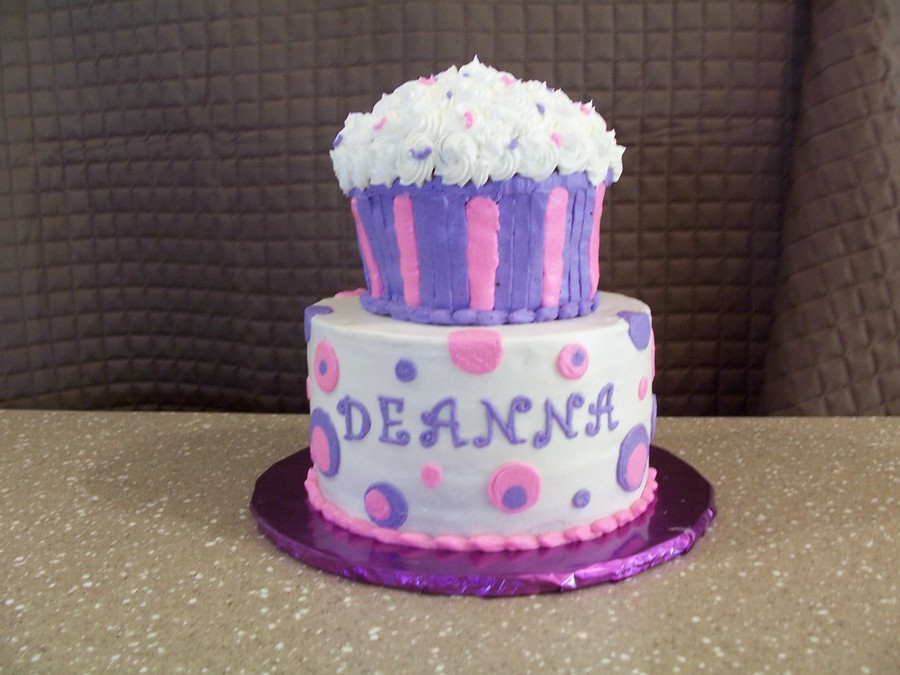 Pink And Purple Birthday - CakeCentral.com