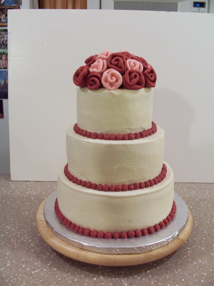 My Second Wedding Cake - CakeCentral.com
