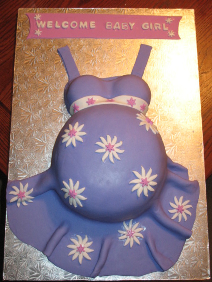 Baby Shower Belly Cake - CakeCentral.com