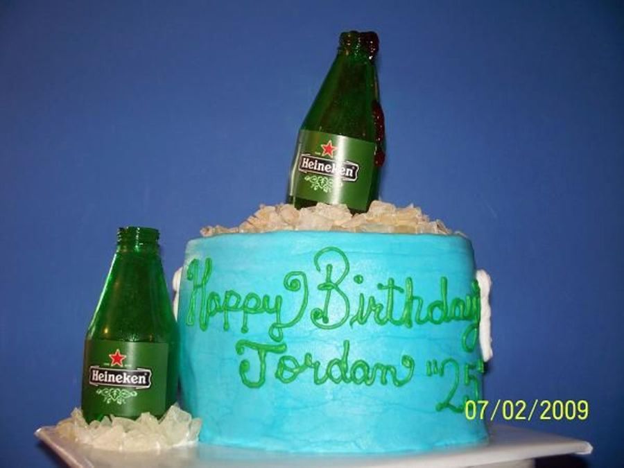 Jordan's Heineken Cake - CakeCentral.com
