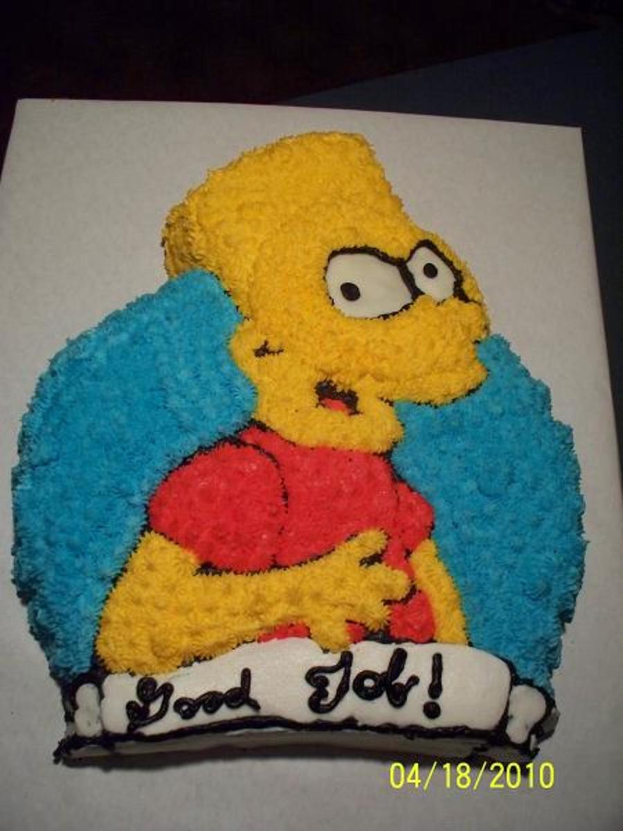 Sam's Bart Simpson Cake - CakeCentral.com