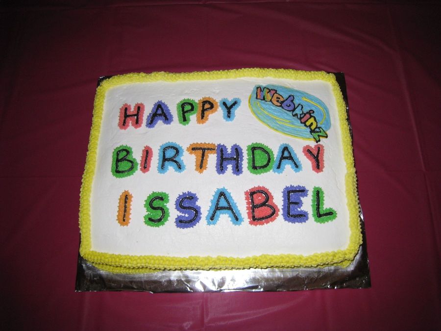 Webkinz Birthday Cake - CakeCentral.com