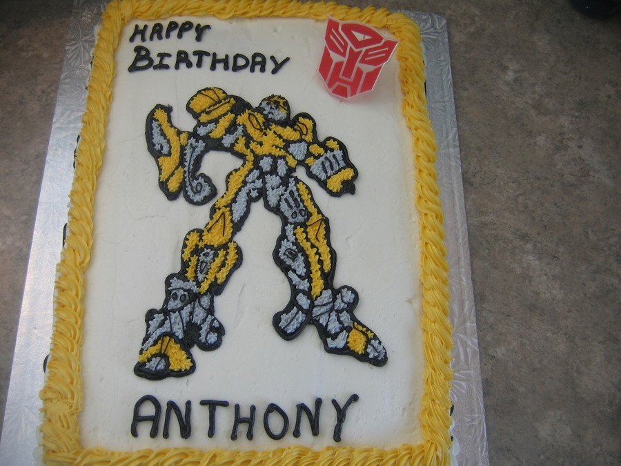 Bumble Bee Transformer - CakeCentral.com