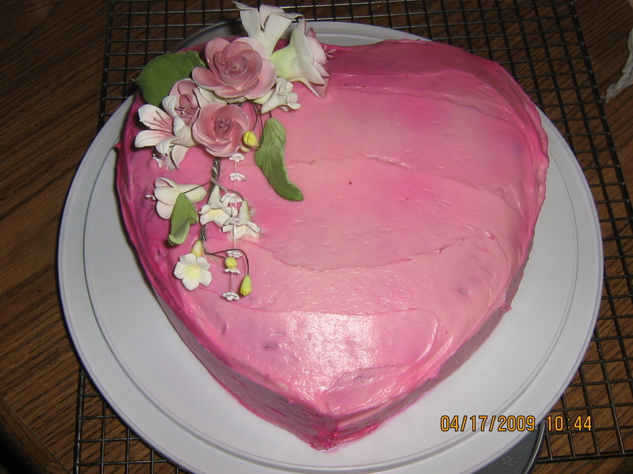 Heart & Flowers - CakeCentral.com