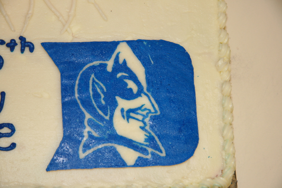 Duke Blue Devils Basketball Cake - CakeCentral.com