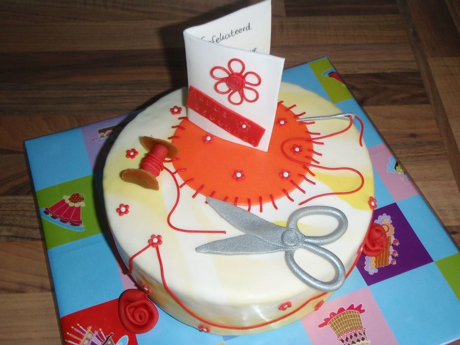 Birthday Cake With An Edible Card - CakeCentral.com
