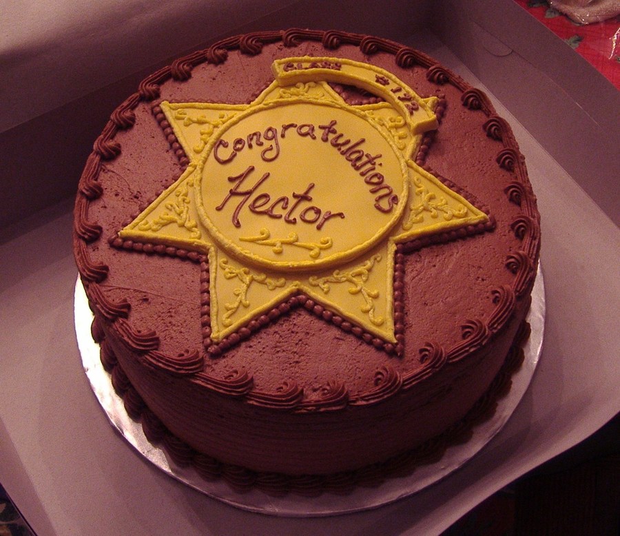 Police Academy Graduation Cake - CakeCentral.com
