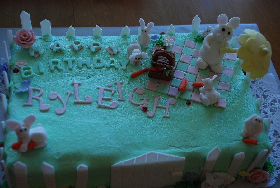 Bunny Picnic - CakeCentral.com