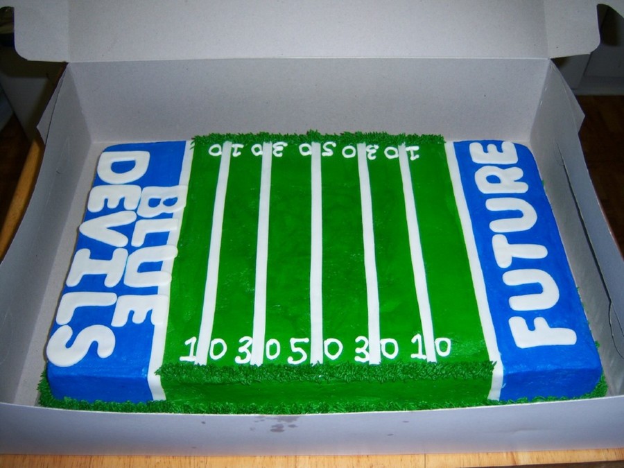 Football Graduation Cake - CakeCentral.com