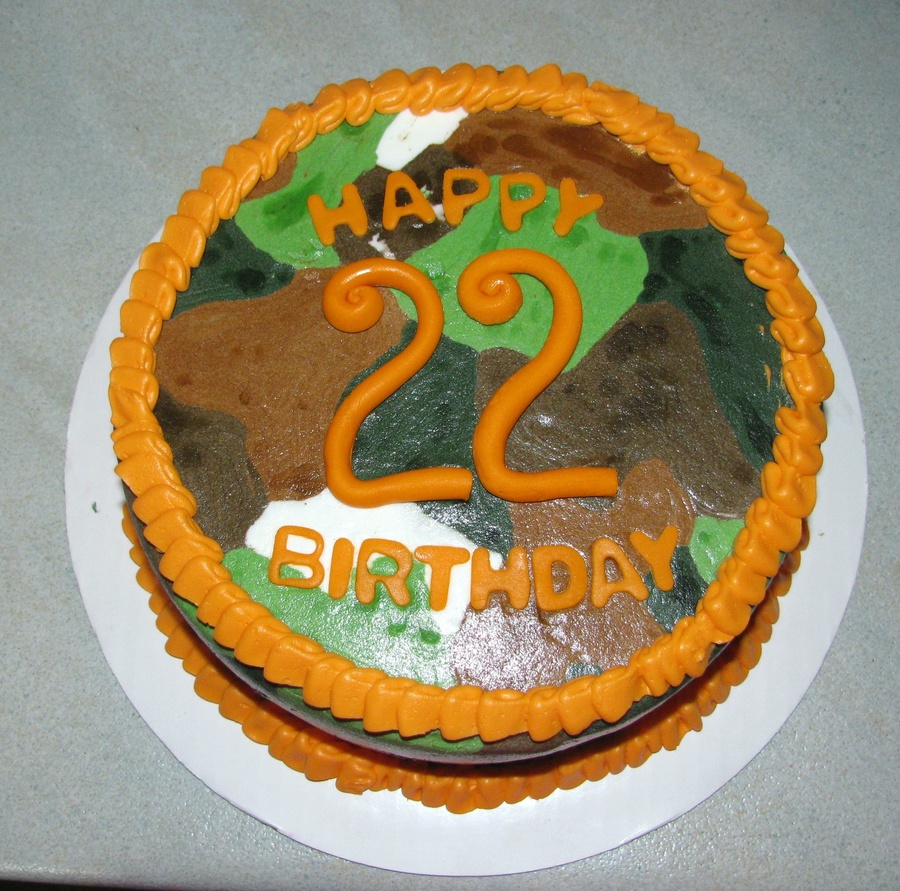 Camo Cake - CakeCentral.com