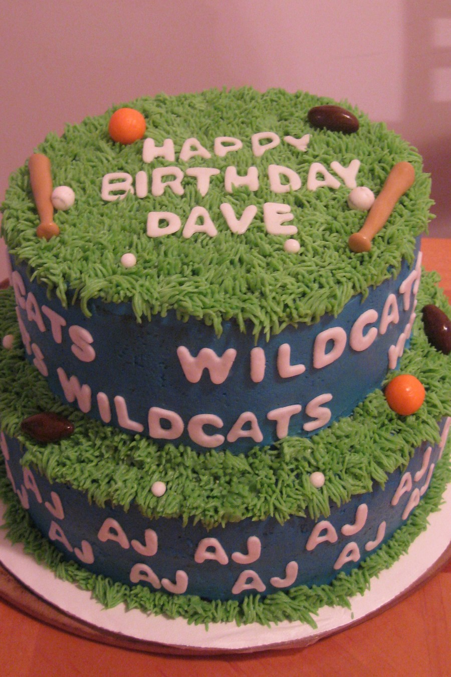 Wildcat Birthday Cake - CakeCentral.com