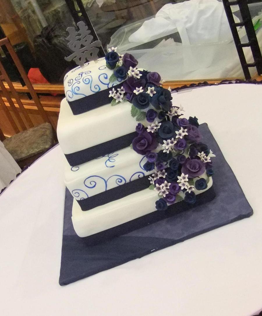 Rose Cascade - CakeCentral.com