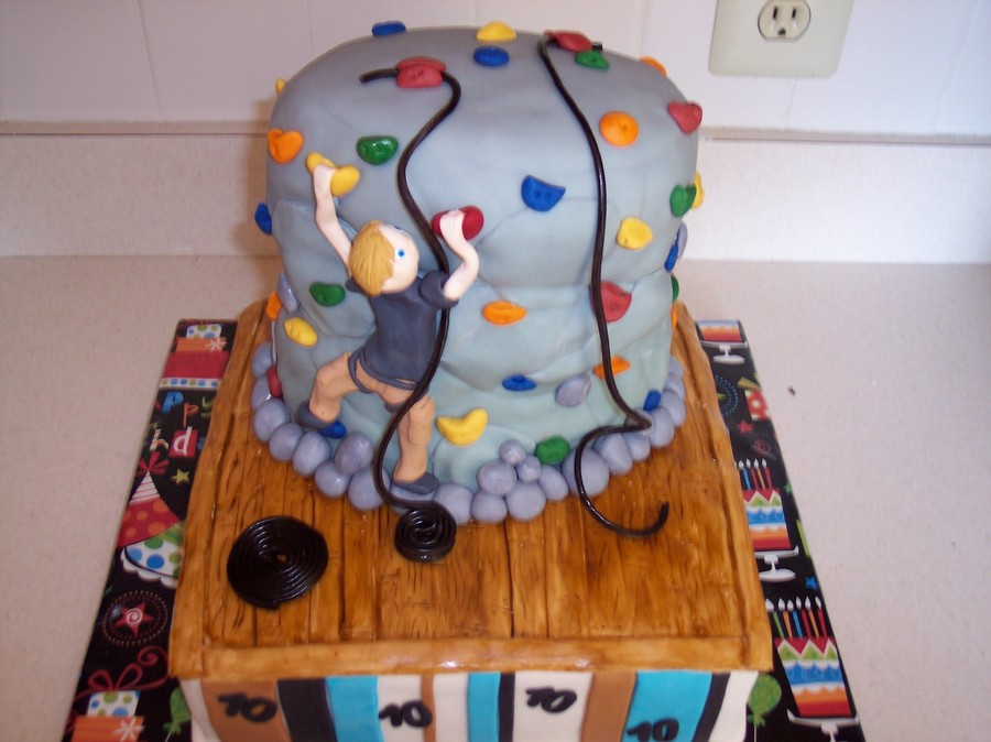 Rock Climbing Birthday Cake - CakeCentral.com