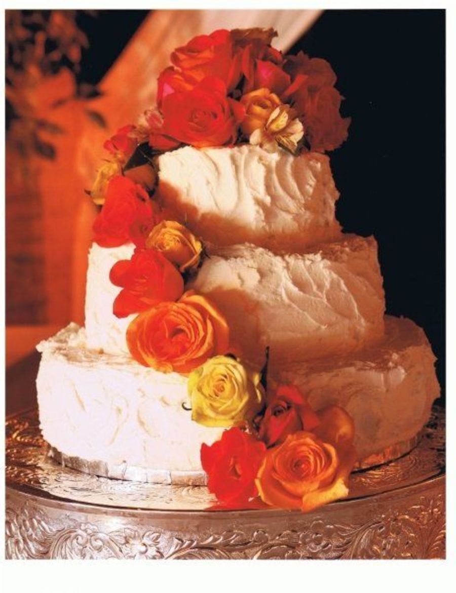 Messing Icing And Real Flowers - CakeCentral.com