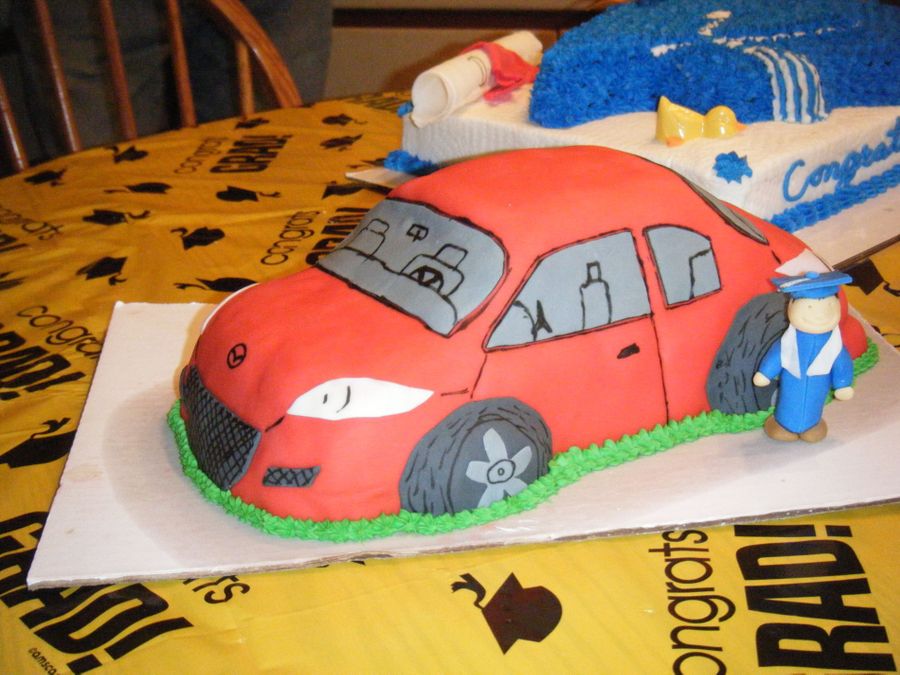 Graduation Car - CakeCentral.com