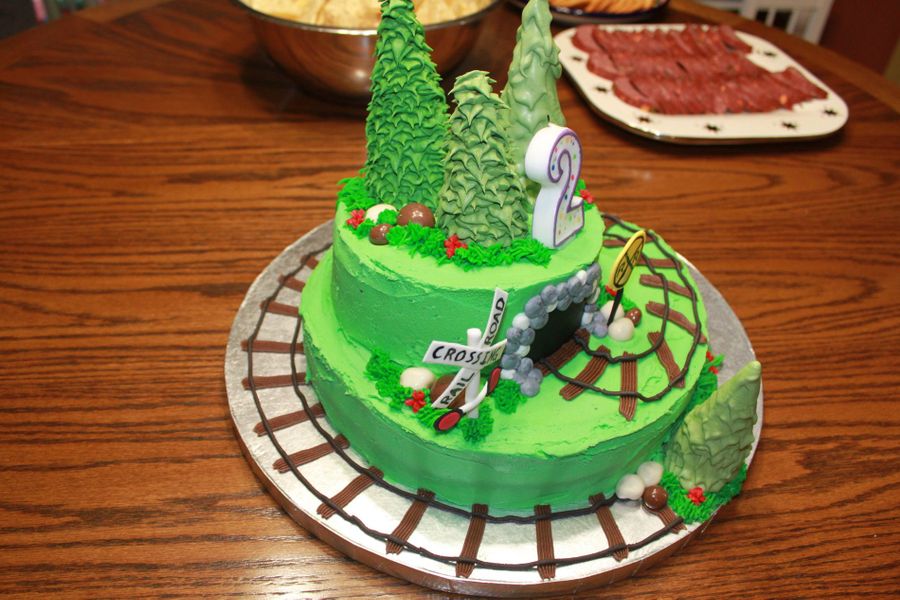 Thomas The Train Forrest Cake 2 - CakeCentral.com