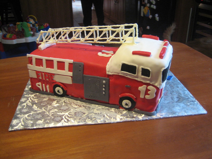 3D Fire Truck - CakeCentral.com