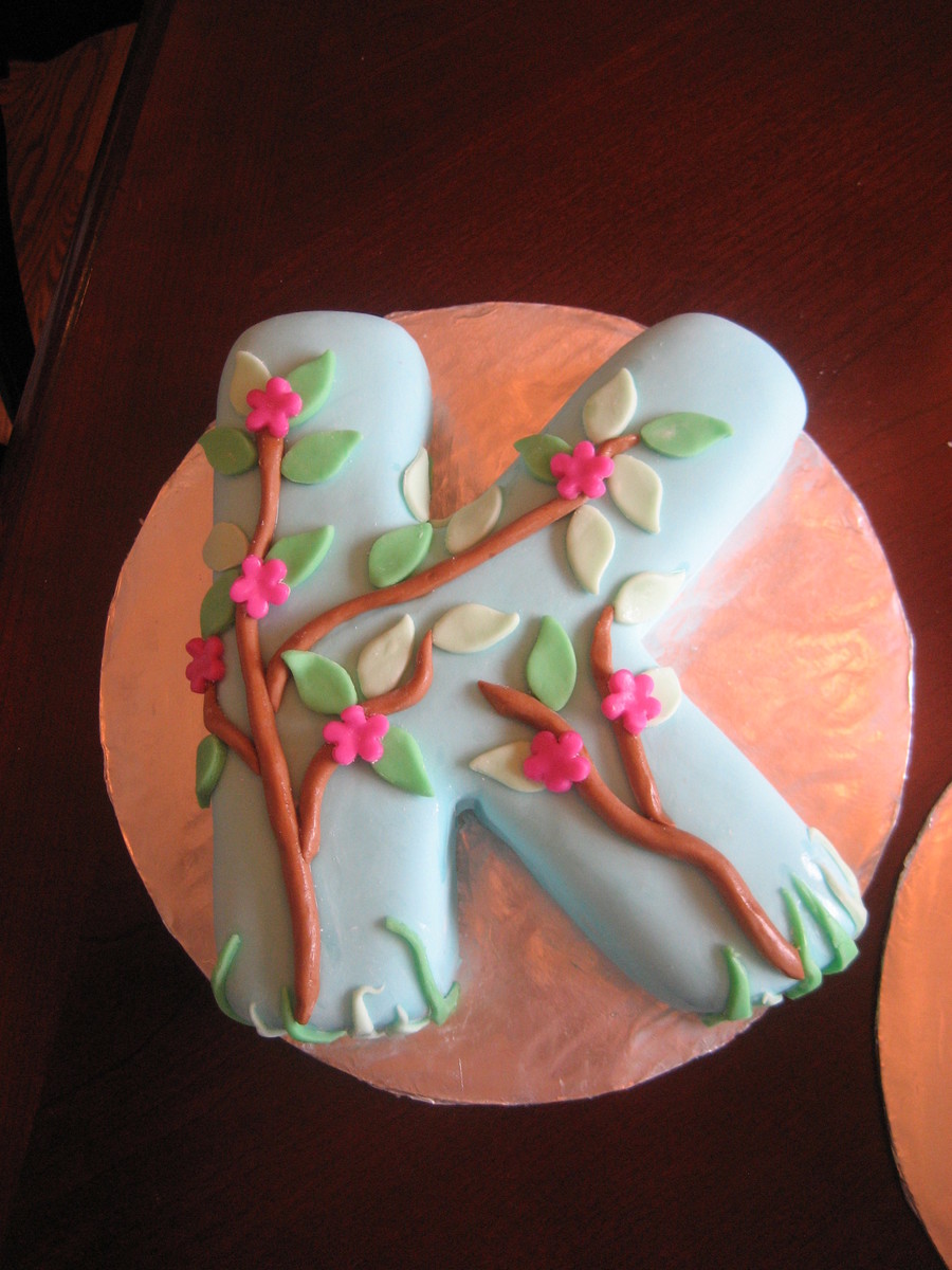 Name/letter Cake - CakeCentral.com
