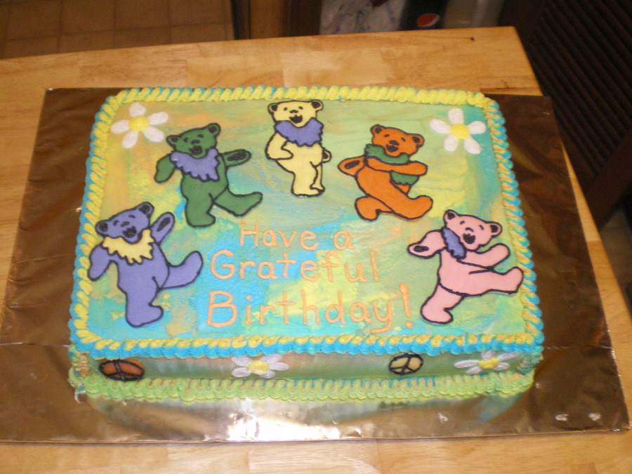 Grateful Dead Birthday Cake - CakeCentral.com