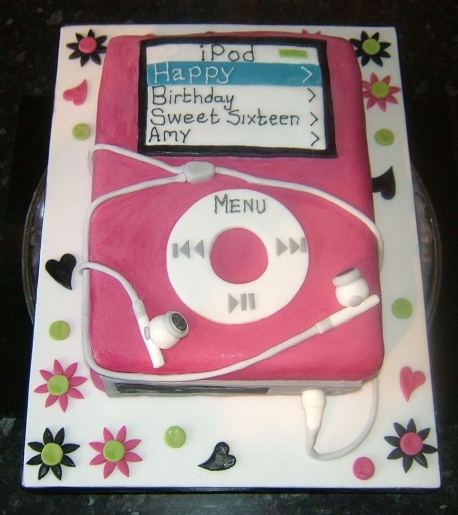 Pink Ipod Cake - CakeCentral.com