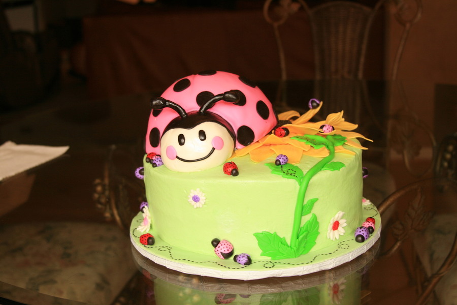 Pink Ladybug - CakeCentral.com