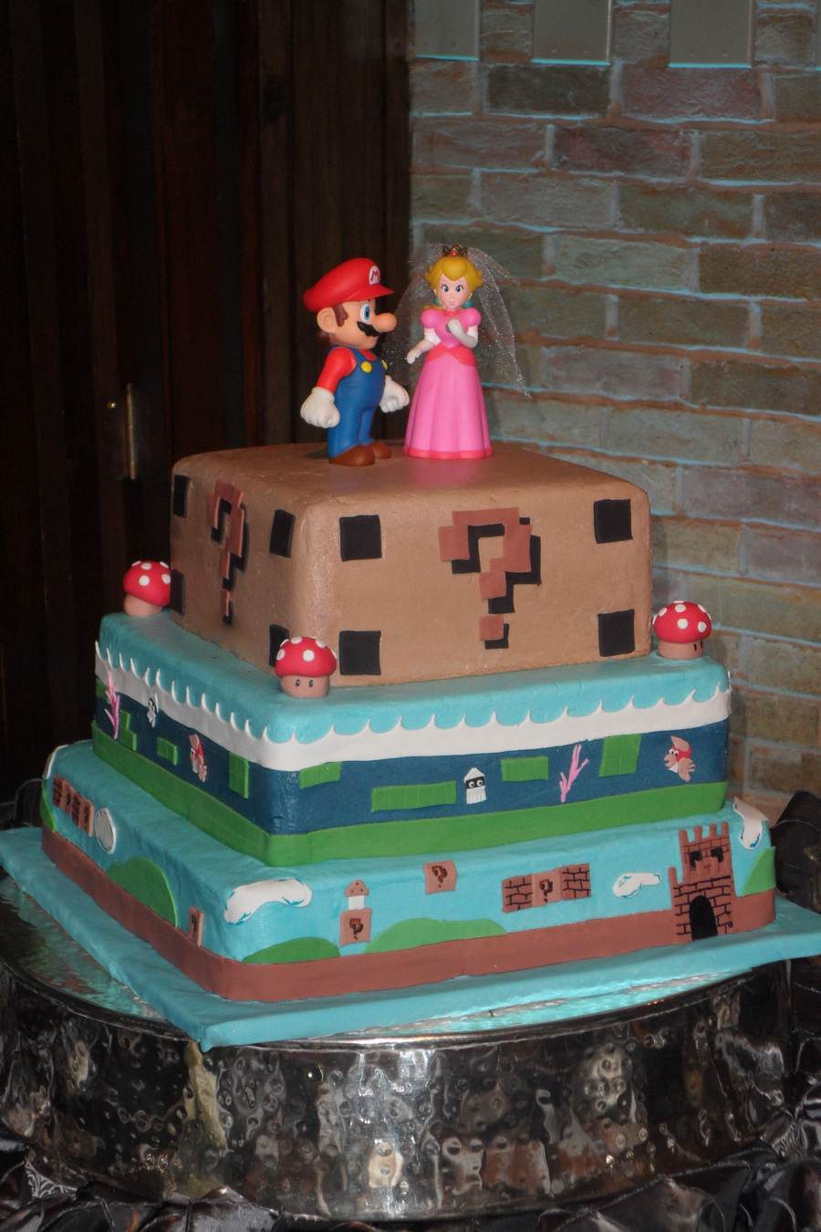 Super Mario Bros And Princess Peach Grooms Cake - CakeCentral.com