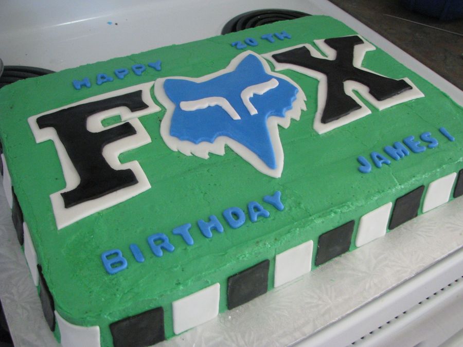 Fox Racing Cake - CakeCentral.com