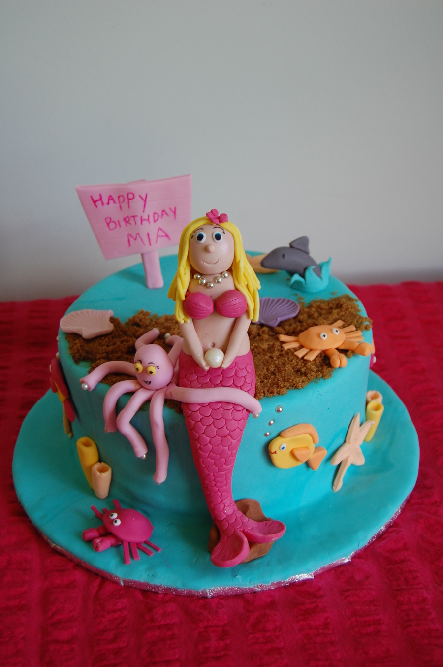 Girls Mermaid Cake - CakeCentral.com