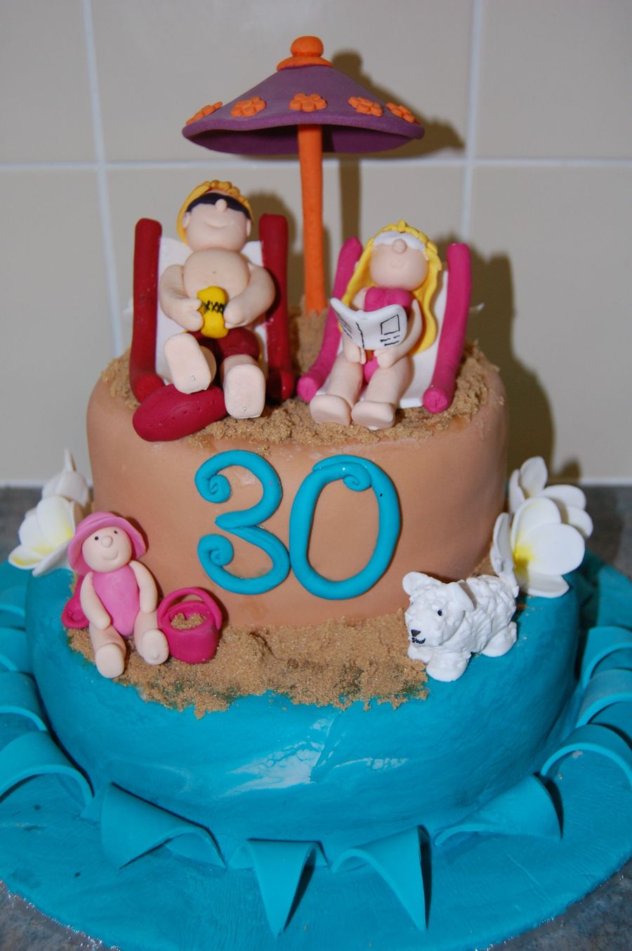 Beach Scene Cake - CakeCentral.com
