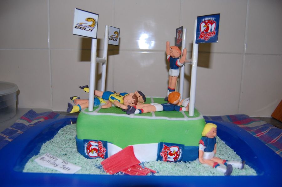 Australian Nrl Football Cake - CakeCentral.com