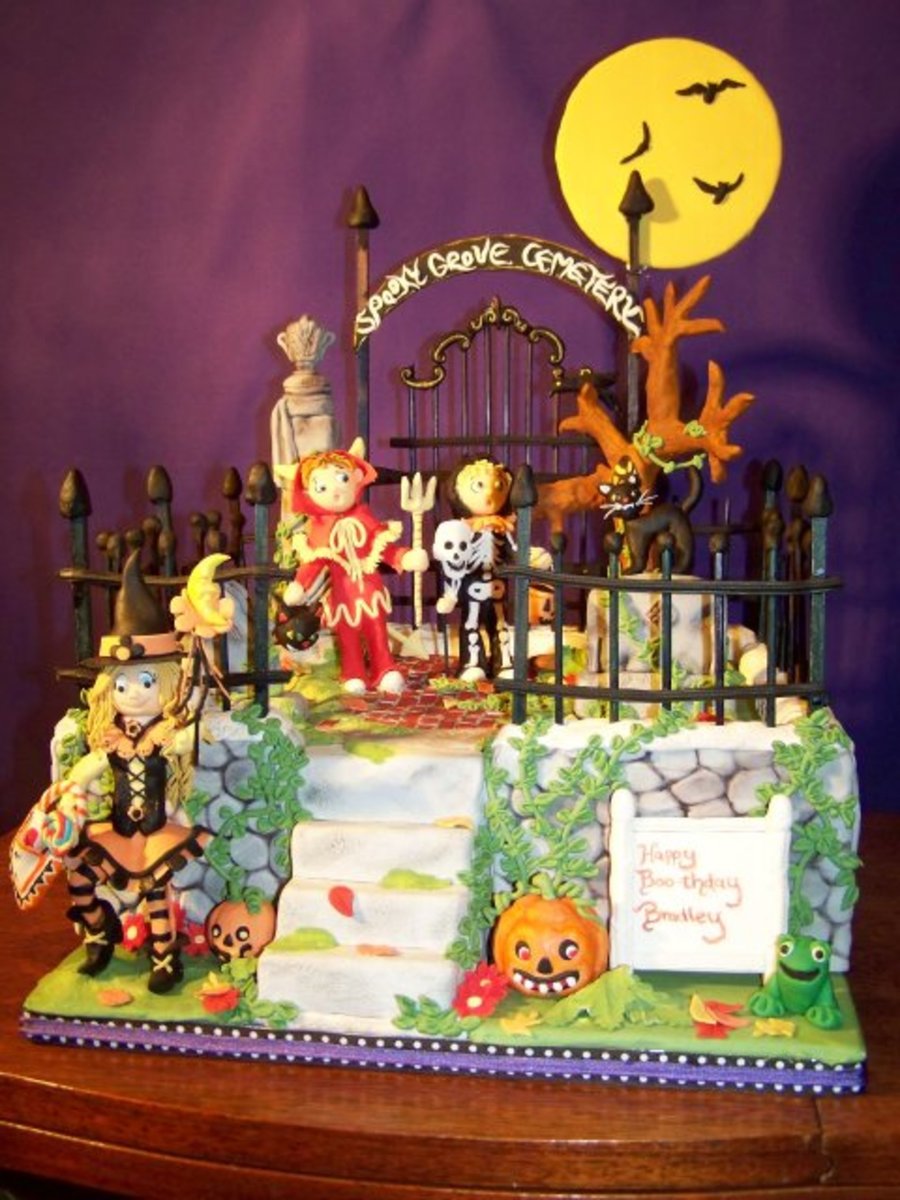Spooky Grove Cemetery - CakeCentral.com