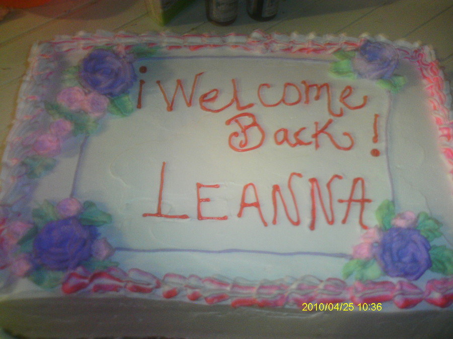 Welcomebackcake - CakeCentral.com