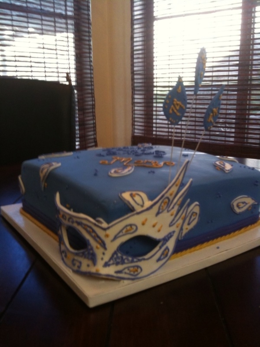 Mask Cake - CakeCentral.com