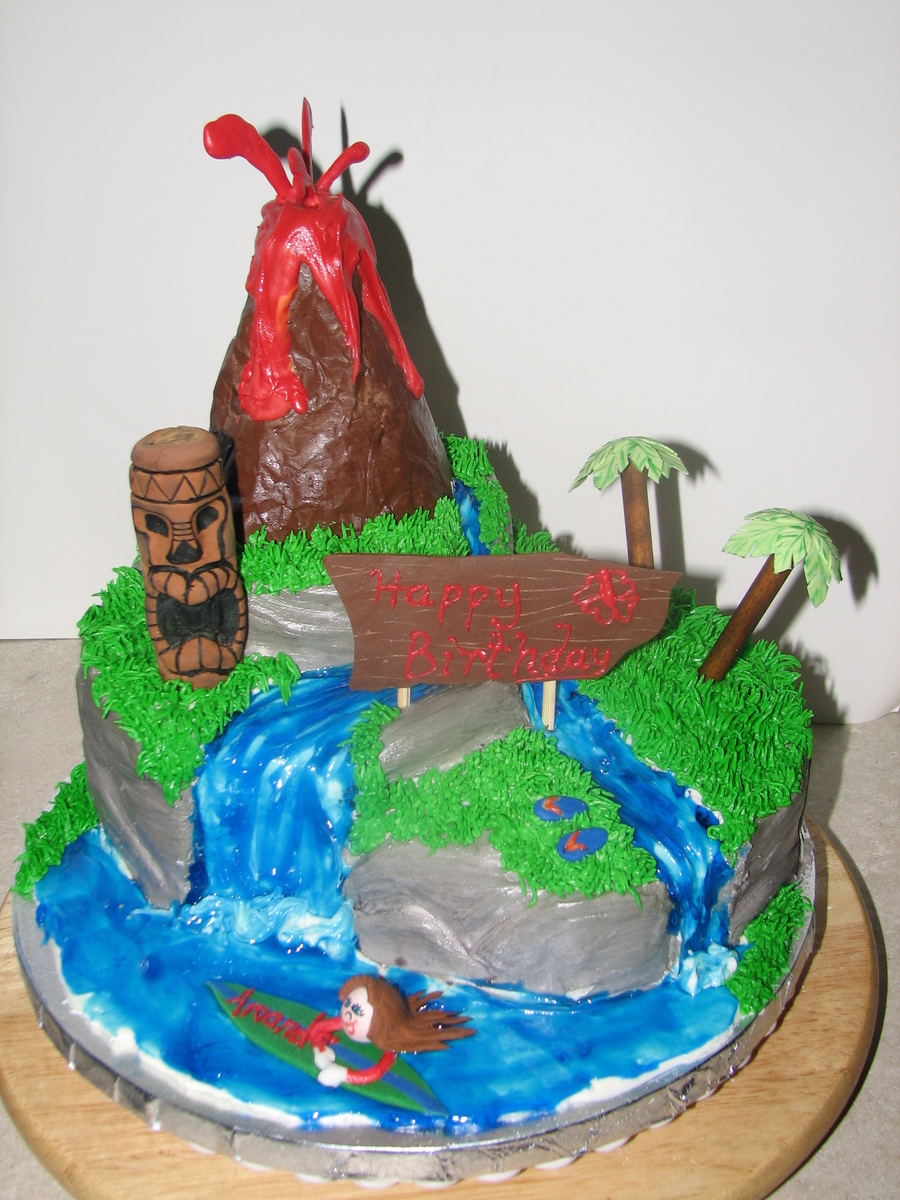 Hawaiian Volcanoe - CakeCentral.com