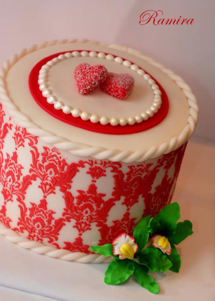 Birthday Cake With Stencils - CakeCentral.com