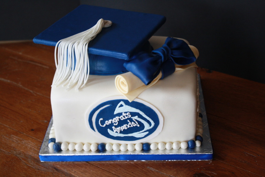 Penn State Graduation Cake - CakeCentral.com