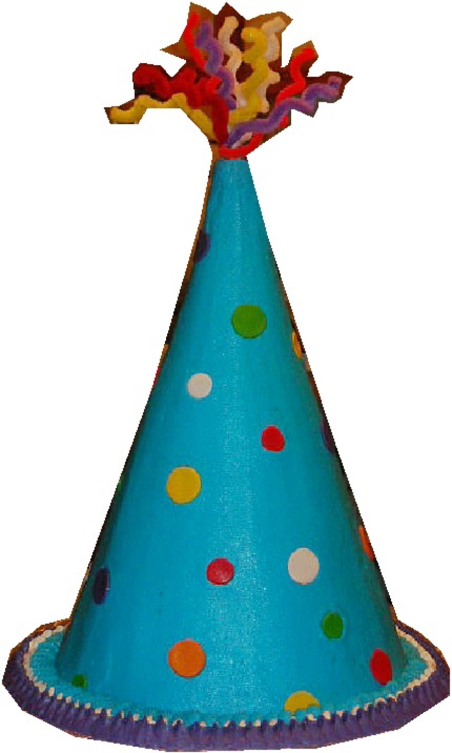 3D Party Hat Cake - CakeCentral.com