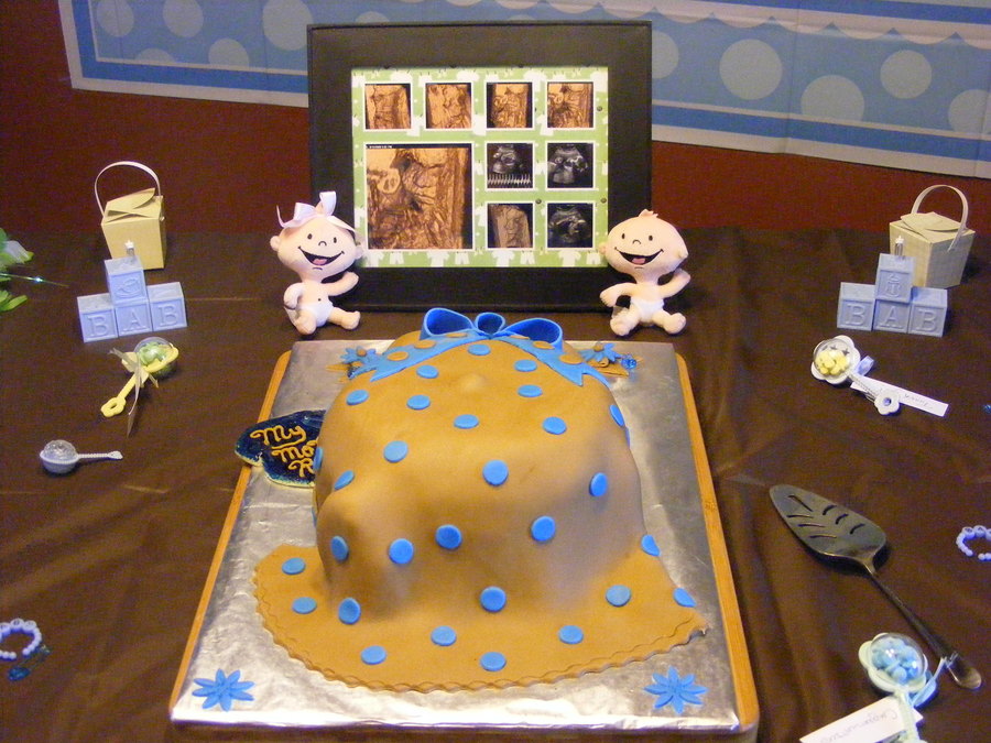 My Friends Belly. It's A Boy! - CakeCentral.com