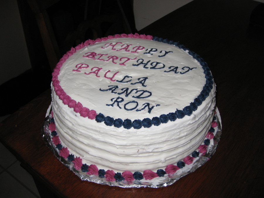 Double Birthday Cake - CakeCentral.com