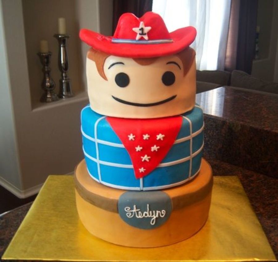 Baby's 1St Cowboy Cake - CakeCentral.com