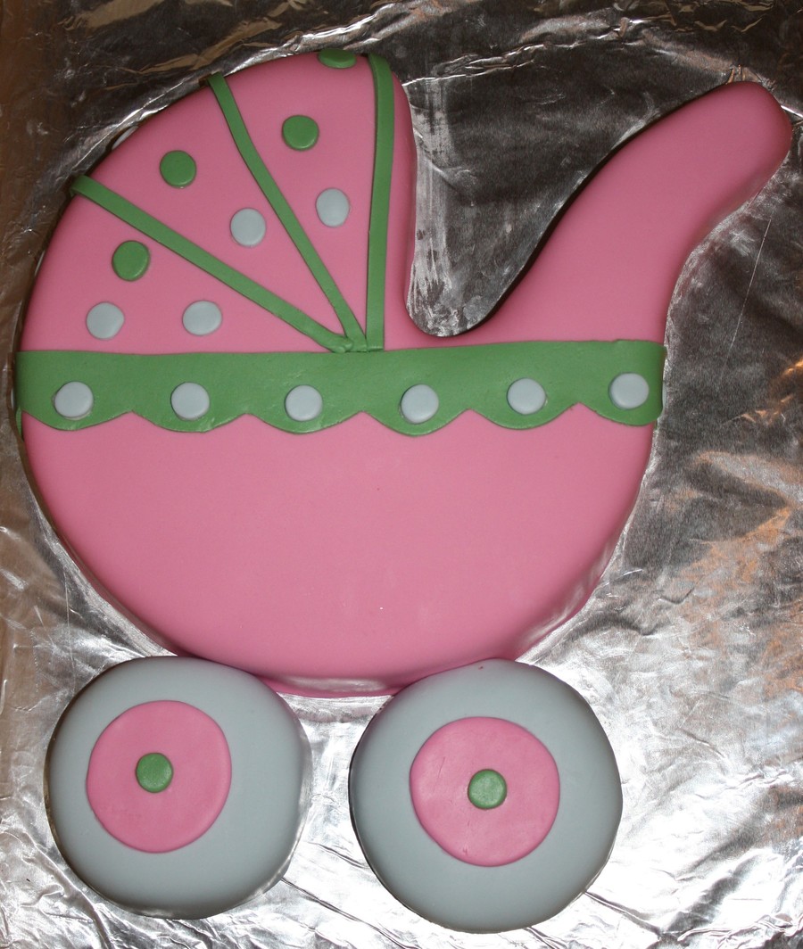 Baby Carriage Cake - CakeCentral.com