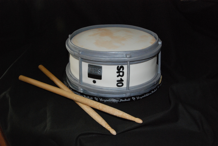 Snare Drum Graduation Cake - CakeCentral.com